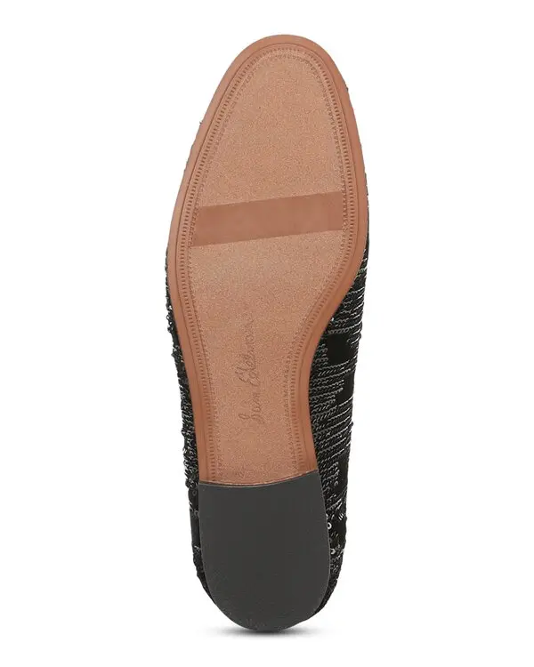 Sam Edelman Loraine Sequin Loafers - Black