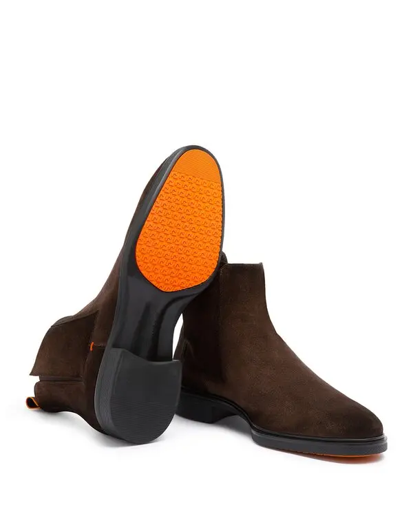 Santoni Suede Chelsea Boots