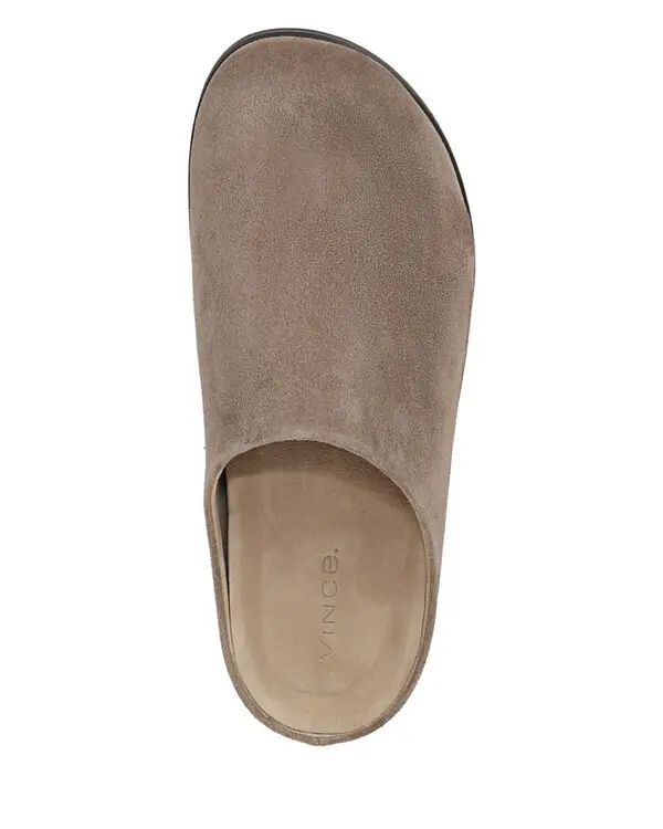 Vince Leo Suede Mule Clog - Flint