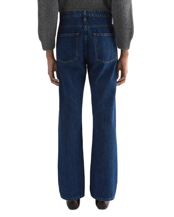 JIL SANDER Mid Rise Lightweight Denim Flare Jeans In Medium