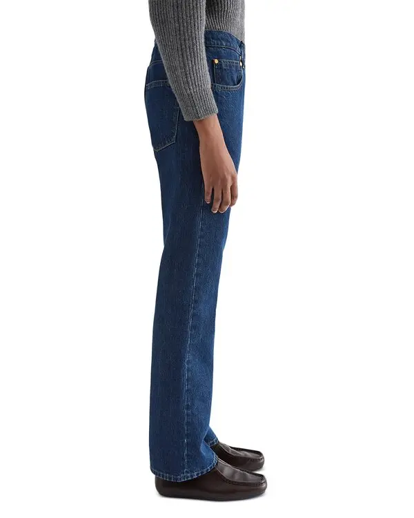JIL SANDER Mid Rise Lightweight Denim Flare Jeans In Medium