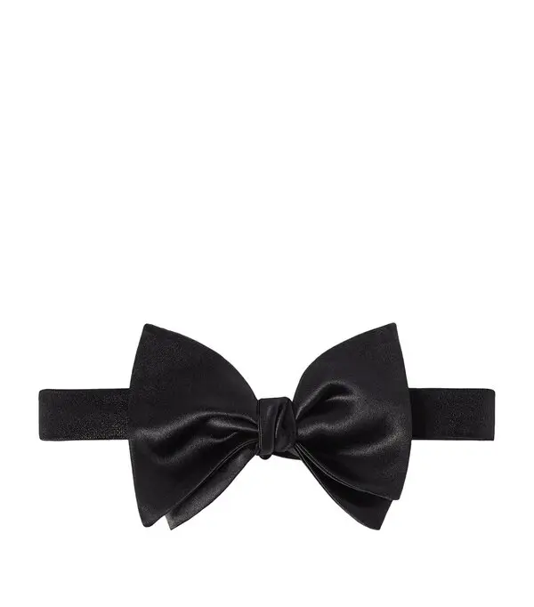Brunello Cucinelli Cotton-silk Bow Tie - Black