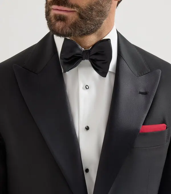 Brunello Cucinelli Cotton-silk Bow Tie - Black