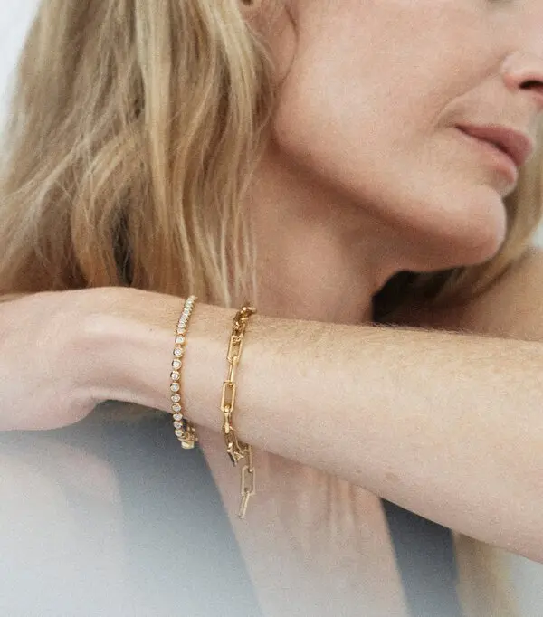 Monica Vinader Mini Vermeil Alta Bracelet