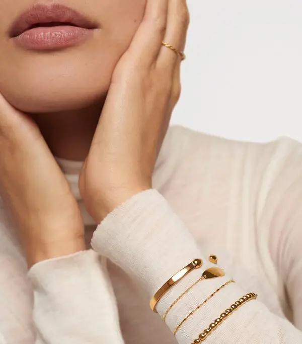 Monica Vinader Vermeil Fiji Cuff Bracelet