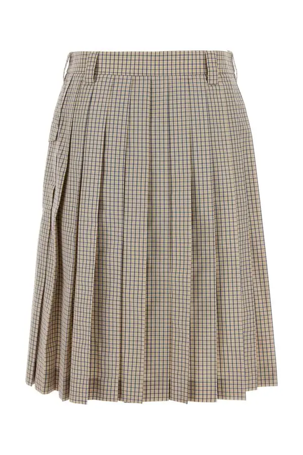Miu Miu Embroidered Nylon Blend Skirt