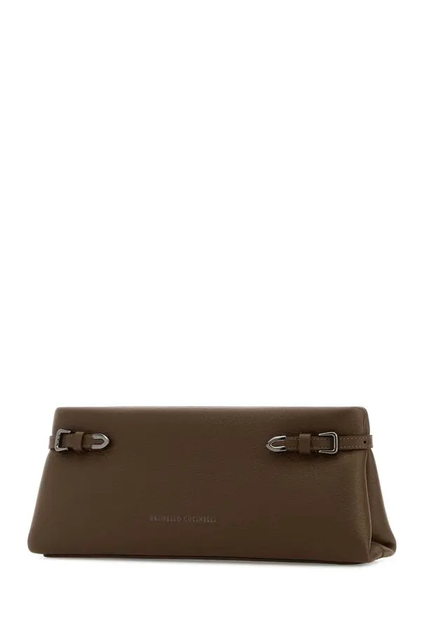 Brunello Cucinelli Mud Leather Clutch