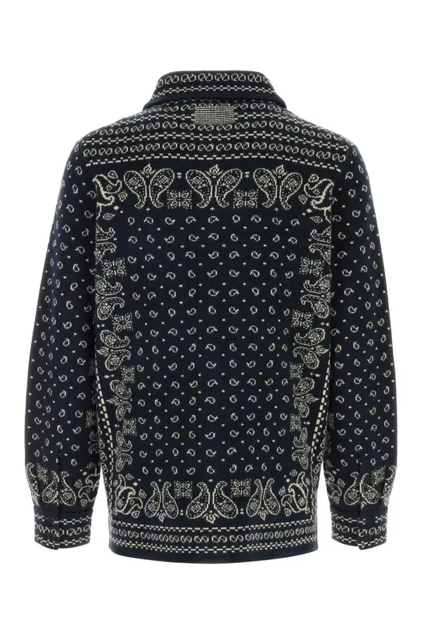 Guest In Residence Embroidered Cashmere Wild Rag Shirt