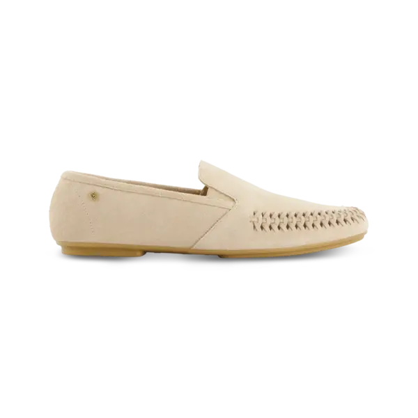 Rivieras Neutrals Jazz Braided Ecru Suede