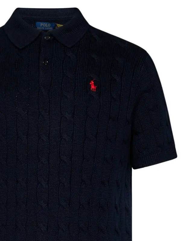 Polo Ralph Lauren Pony Embroidered Knitted Polo Shirt
