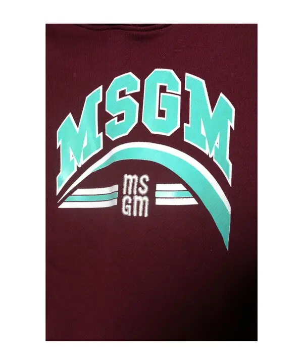 MSGM Long-sleeve Hooded Sweatshirt