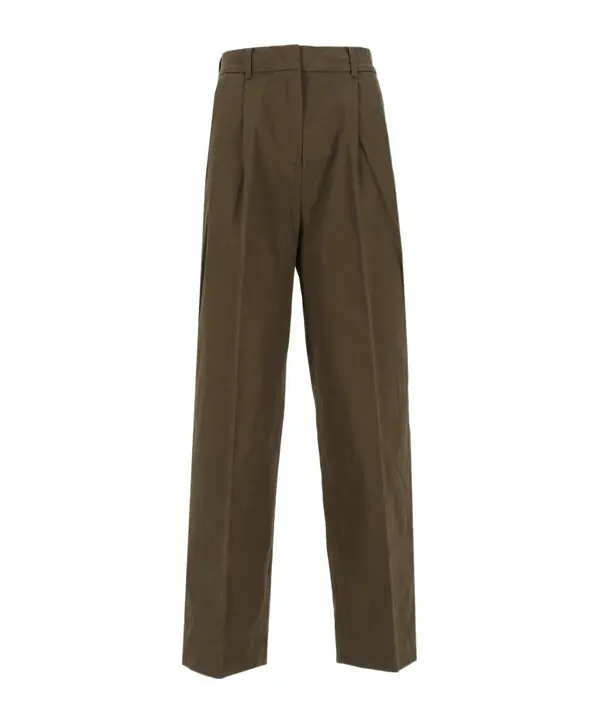 DUNST Double Pleated Wide Chino Pants - No