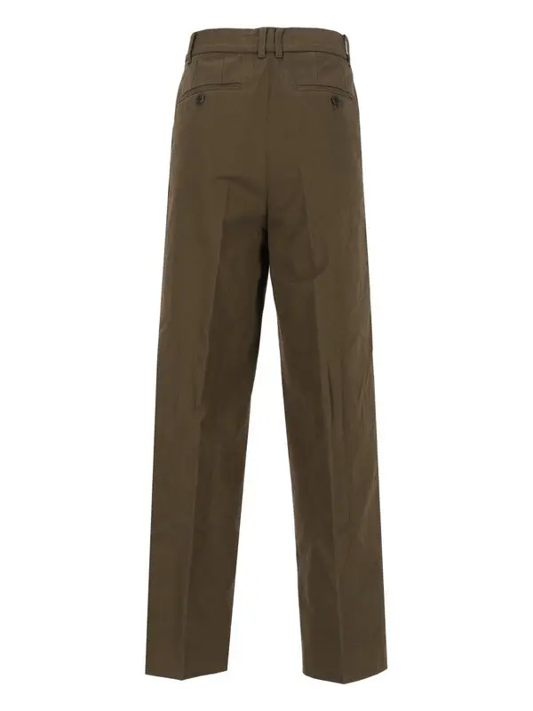 DUNST Double Pleated Wide Chino Pants - No