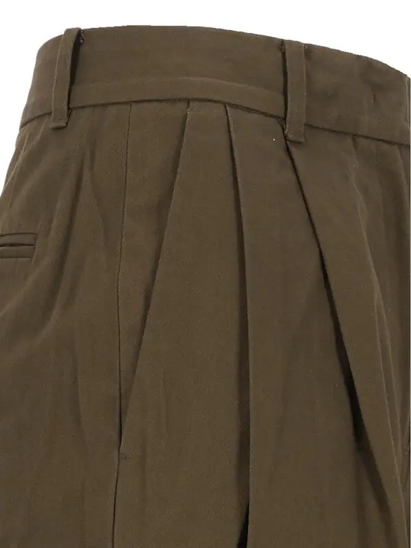 DUNST Double Pleated Wide Chino Pants - No