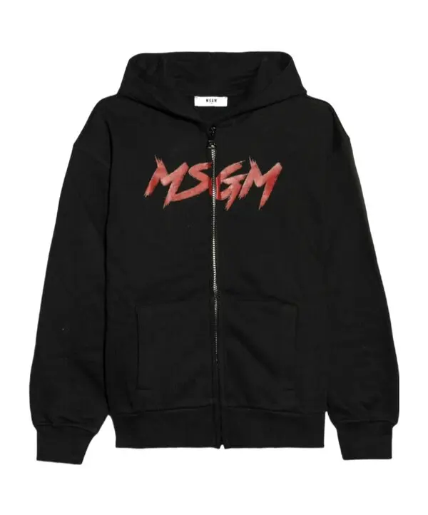 MSGM Long-sleeve Hooded Sweatshirt