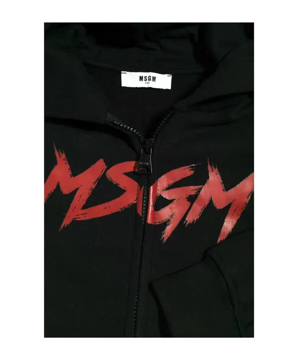 MSGM Long-sleeve Hooded Sweatshirt