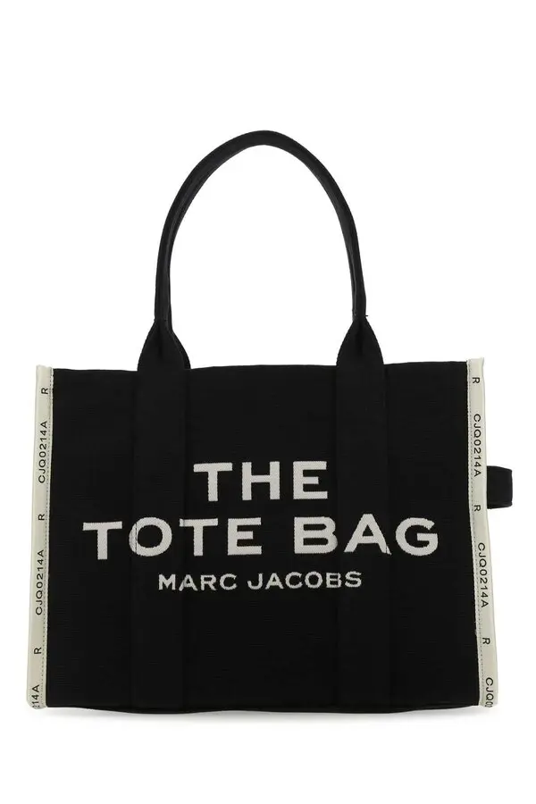 Marc Jacobs Canvas The Tote Shopping Bag - Black