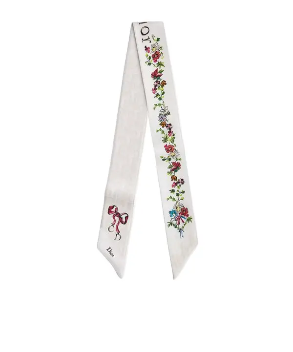 Dior Dioriviera Arabesque Mitzah Scarf - White