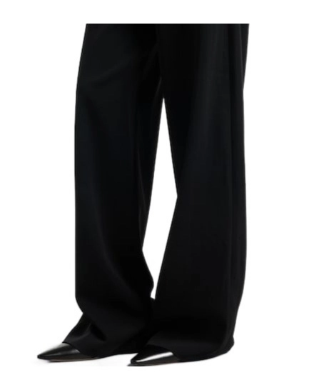THE ROW Farah Wool And Cashmere Wide-leg Pants