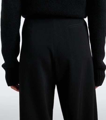 THE ROW Farah Wool And Cashmere Wide-leg Pants