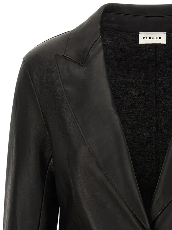P.a.r.o.s.h Long-sleeve Leather Jacket