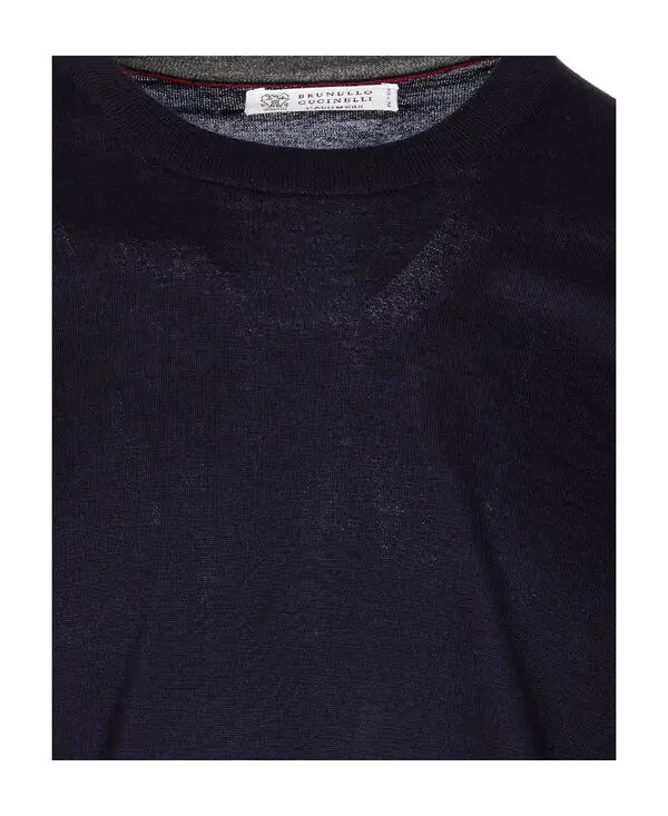 Brunello Cucinelli Logo Round-neck Sweater