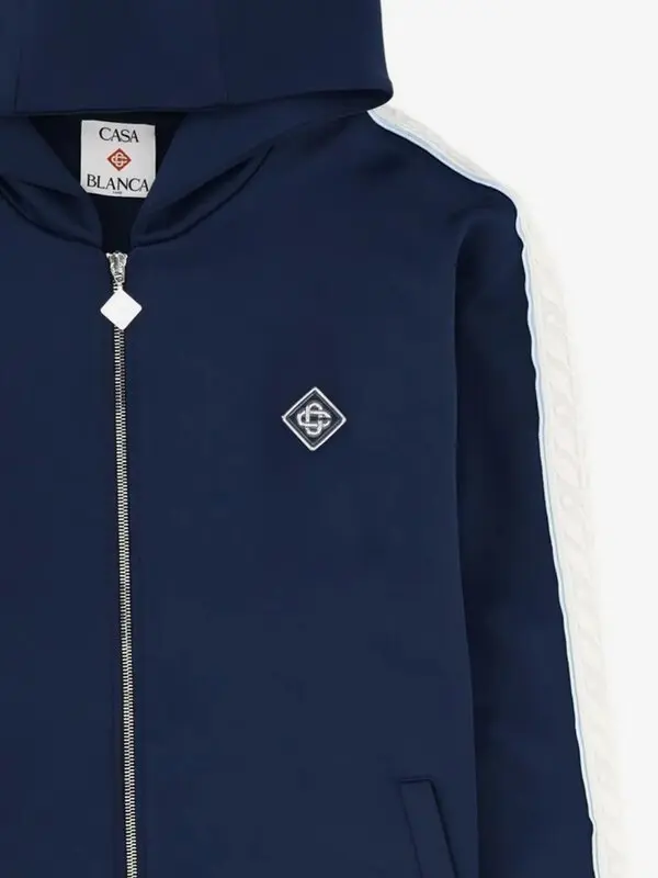 Casablanca Zip-up Hooded Track Jacket