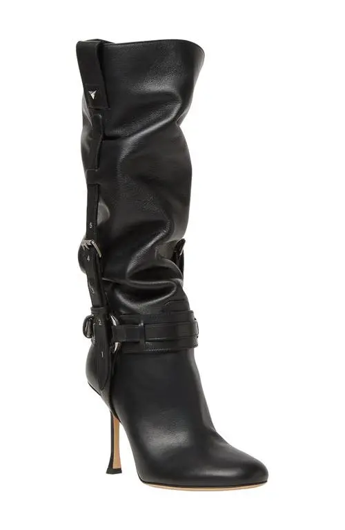 Fendi Count Leather Knee High Boot