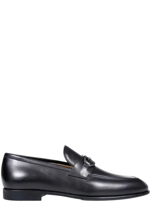 FERRAGAMO 100% Calf Leather Flat Shoes For
