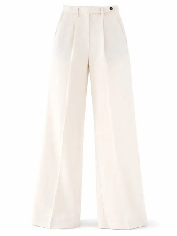 Brunello Cucinelli Tailored Linen-blend Pants