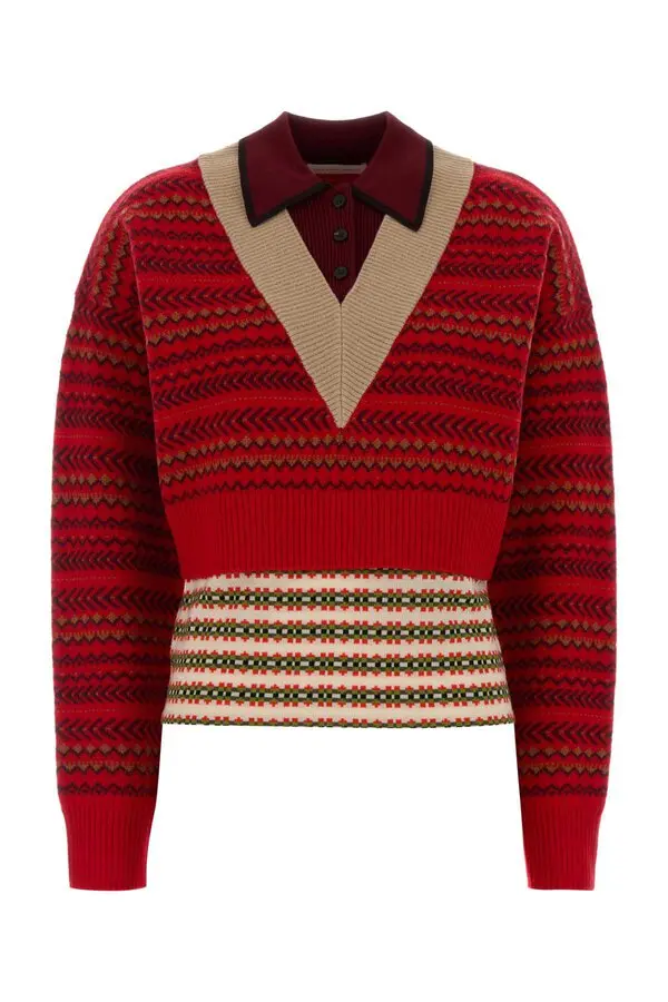 Dries Van Noten Embroidered Wool-blend Toinette Sweater - Printed