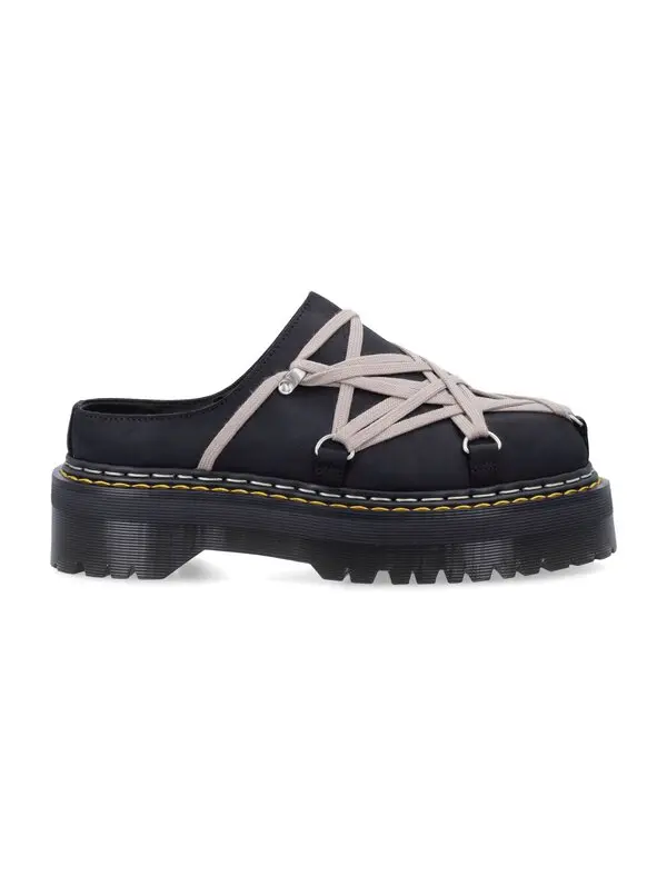 DR. MARTENS X RICK OWENS Megalace Platform Slip-on Flat With Quad Sole