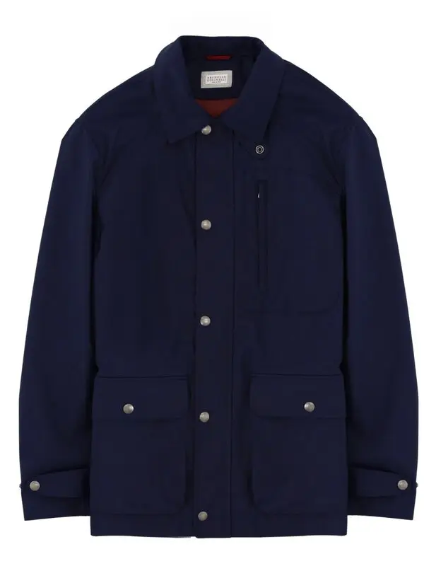 Brunello Cucinelli Wool Canvas Sports Jacket