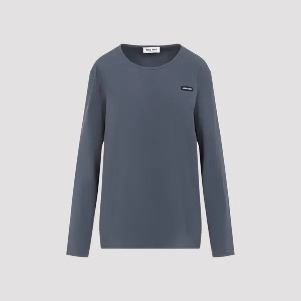 Miu Miu Long-sleeve Jersey Top