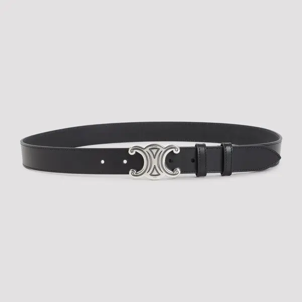 Celine Large Helium Leather Belt, 3 Cm Width