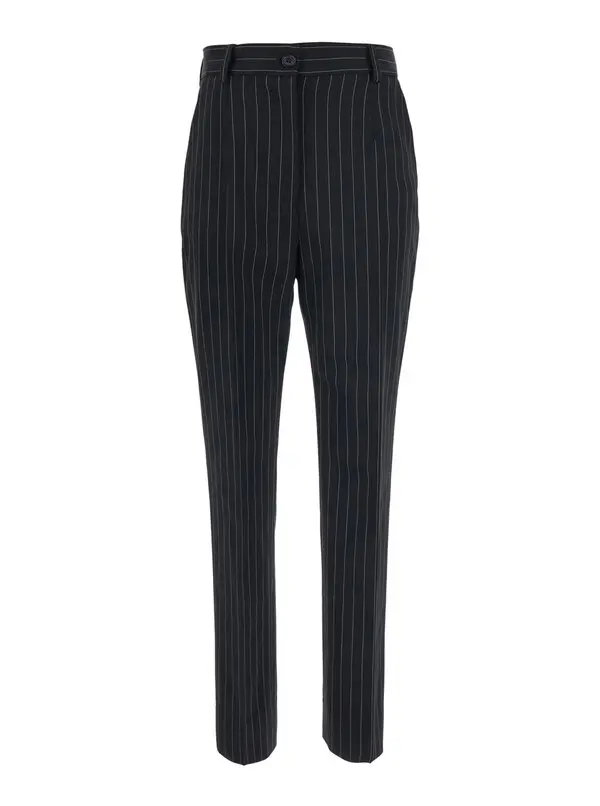 DOLCE E GABBANA Tailored Pinstriped Pants In Wool Blend