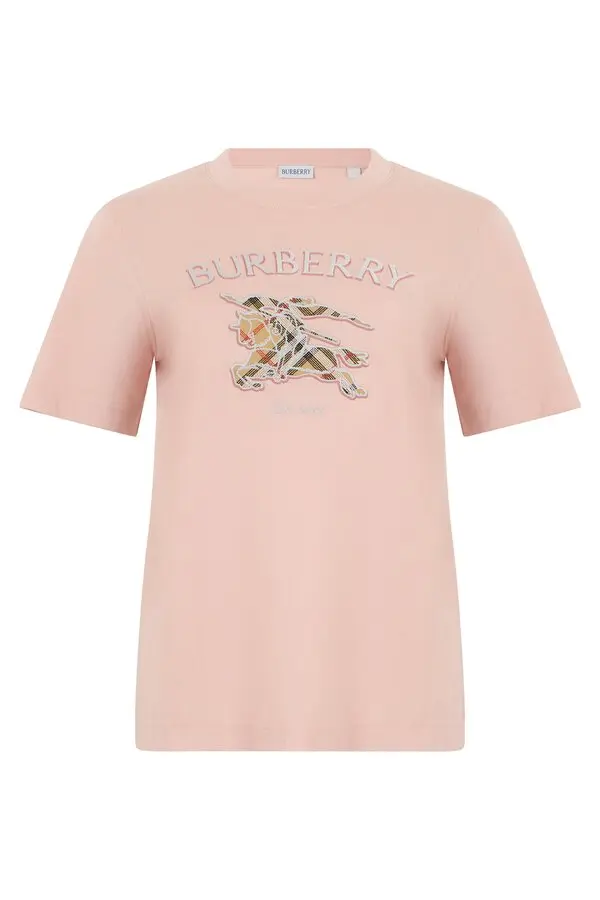 Burberry Logo Graphic T-shirt For - Pink