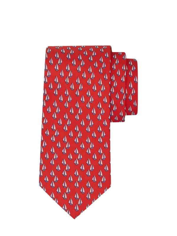 FERRAGAMO Inspired 100% Silk Tie For - Red