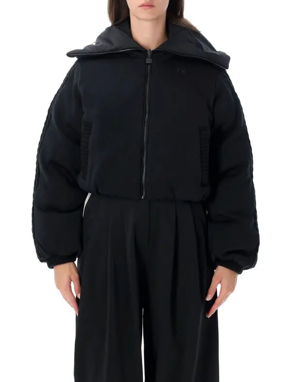 ADIDAS ORIGINALS Cropped Puffer Jacket With Hood - Nero