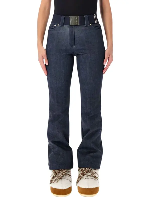 Goldbergh High-waisted Flare Trousers With Belt