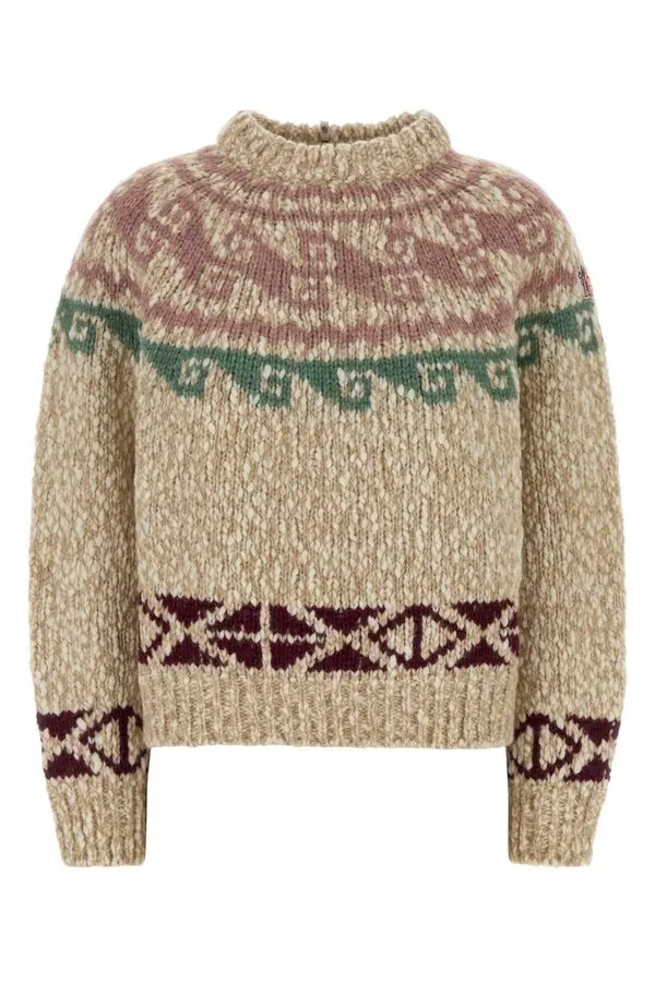 Moncler Embroidered Wool-blend Sweater