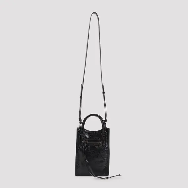 Balenciaga Le City Mini Phone Holder Tote Handbag - Black