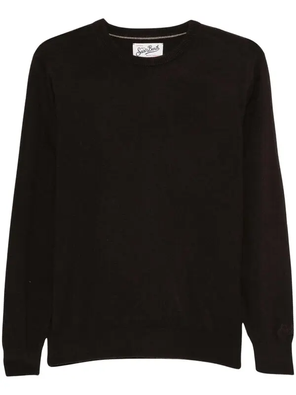 MC2 SAINT BARTH Textured Crewneck Sweater - Brown