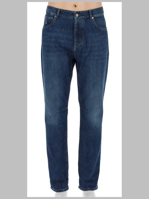 Brunello Cucinelli 100% Cotton Five-pocket Jeans