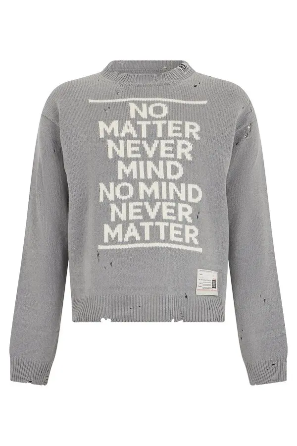 Mihara Yasuhiro Phrase Mini Cropped Hoodie