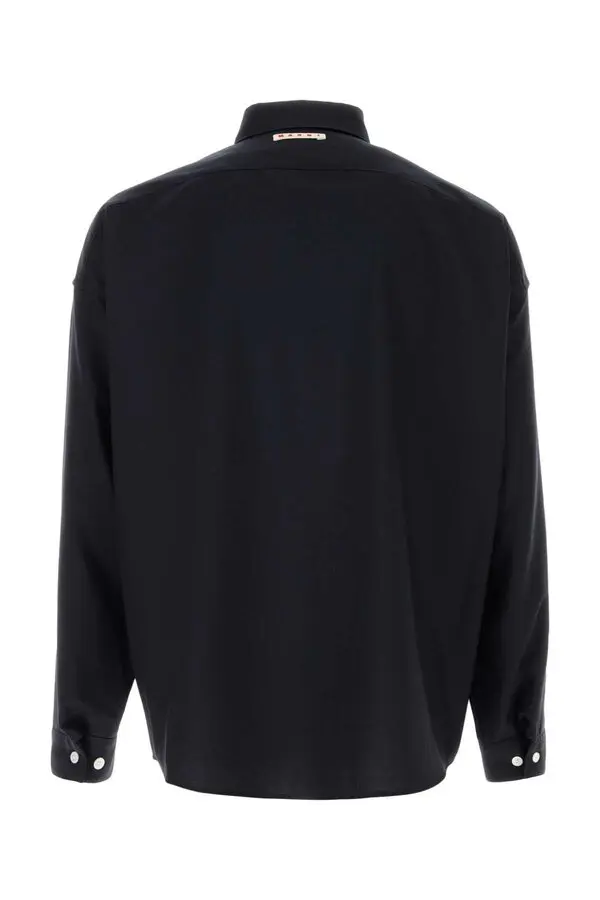 Marni Midnight Twill Shirt - Blue
