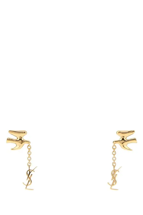 Saint Laurent Metal Colomba Earrings - Gold