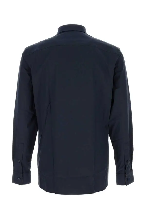 Burberry Navy Stretch Poplin Shirt