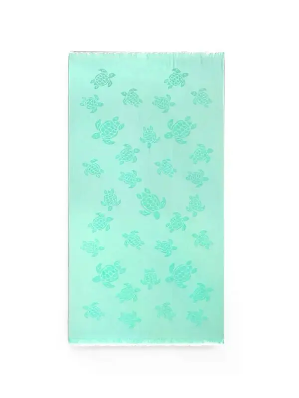 Vilebrequin Santah Turtles-motif Jacquard Beach Towel