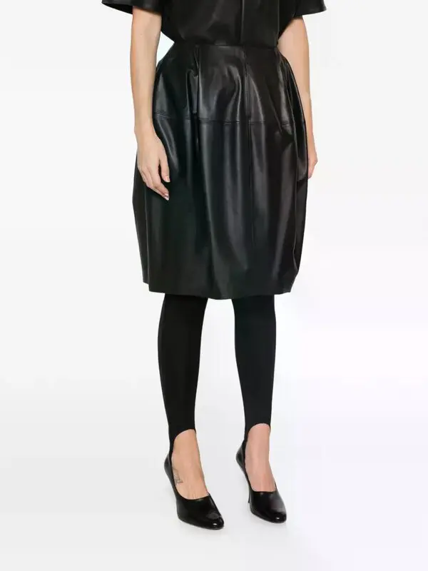 TOTEME Sculptural Leather Skirt